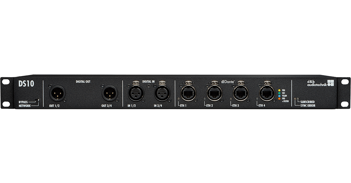 DS10 Audio network bridge | d&b audiotechnik