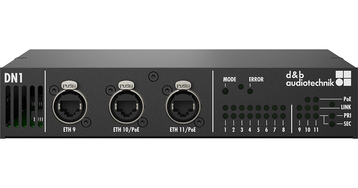 Conmutador Ethernet DN1 | d&b audiotechnik