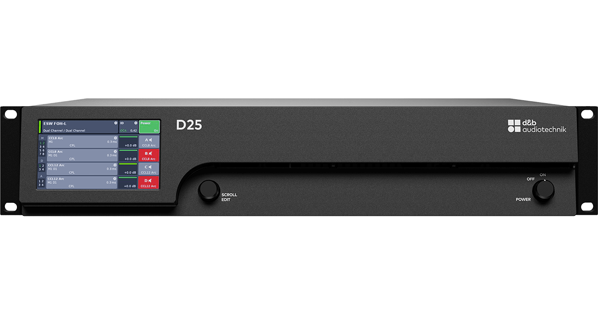 Amplificador D25 | d&b audiotechnik
