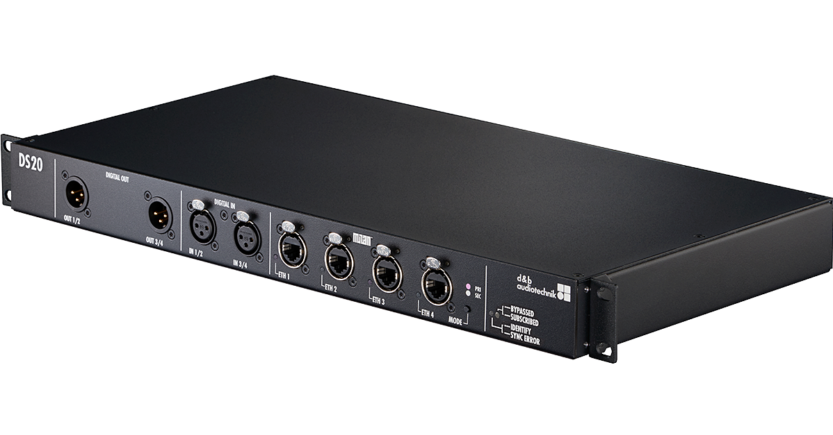 DS20 Audio network bridge | d&b audiotechnik