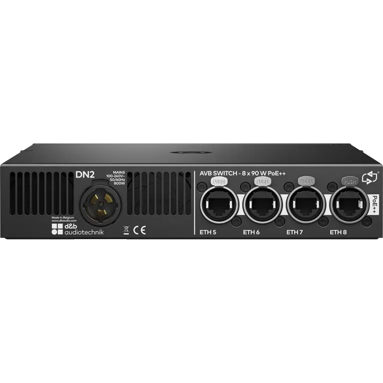 DN2 Ethernet PoE++ Switch | d&b audiotechnik