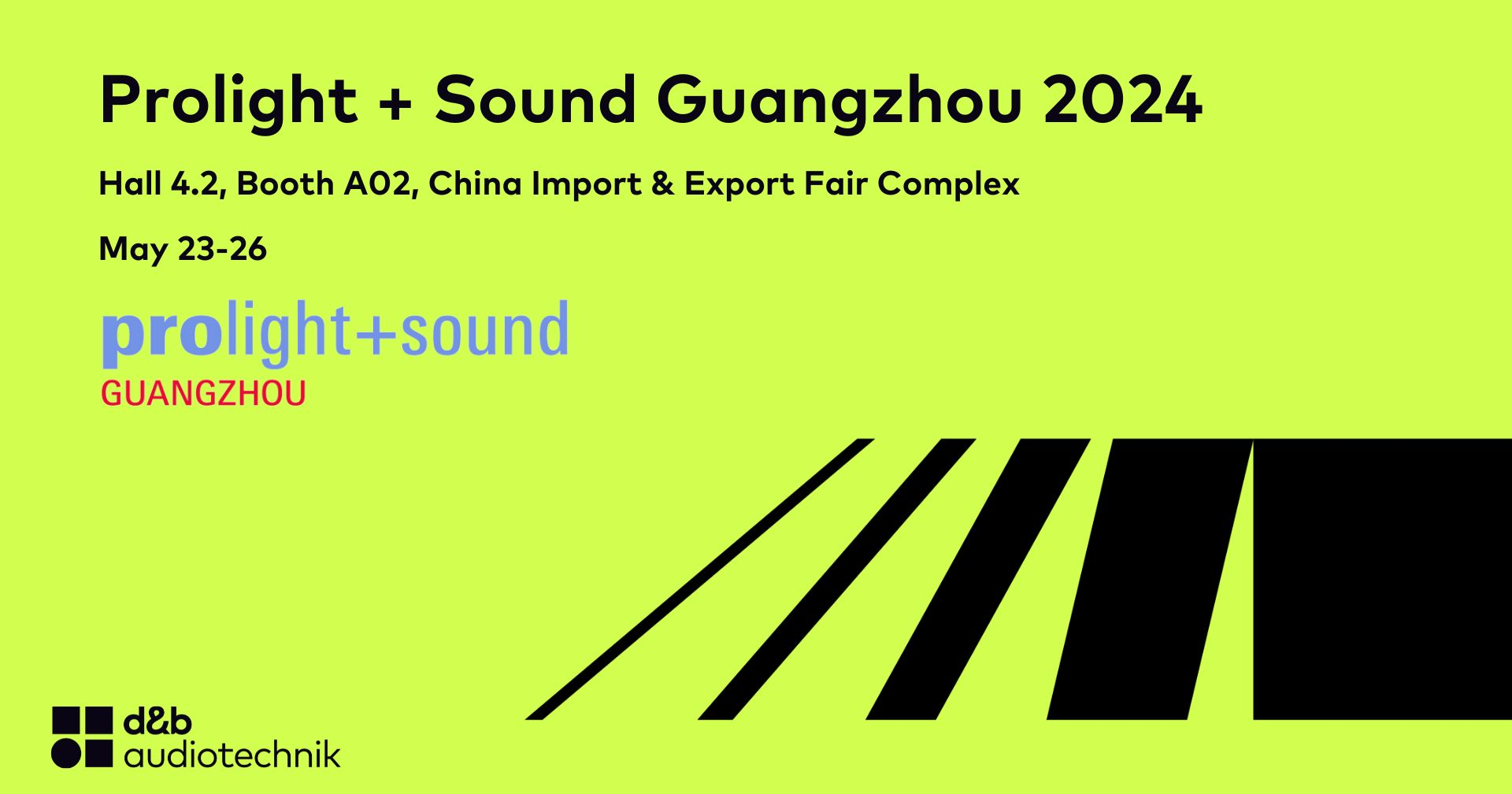 d&b at Prolight + Sound Guangzhou | d&b audiotechnik