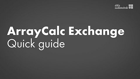 d&b ArrayCalc simulation software tutorials | d&b audiotechnik